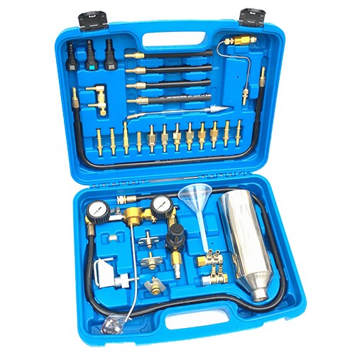 Motorcycle diesel fuel injector cleaner tool set