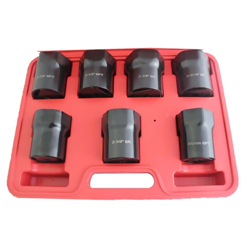 Universal 7PCS spindle lock nut socket set