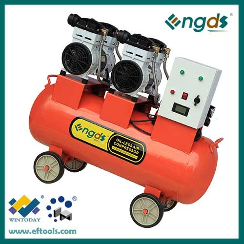3HP Portable 2 Cylinder ship ac oil free compressor