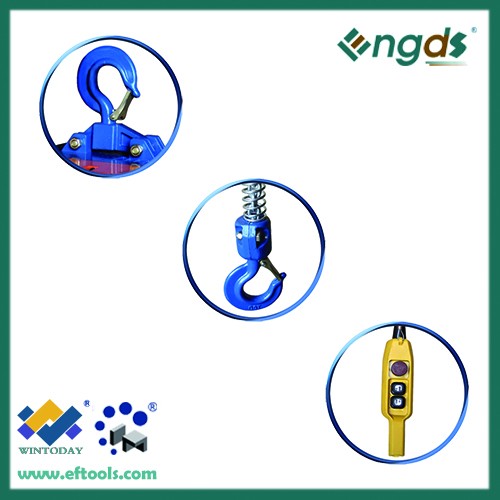 380V and 220V high quality 1 ton chain motor hoist