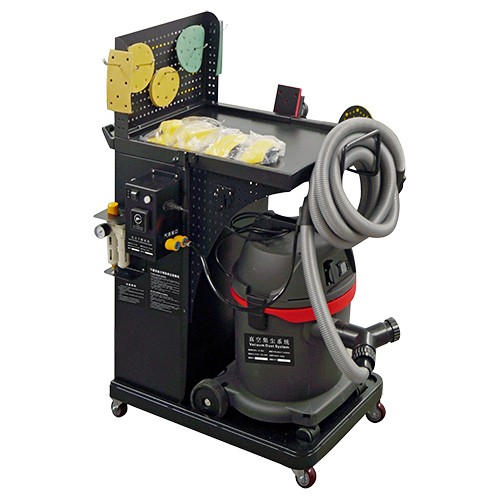 Dry sanding with dust extractor