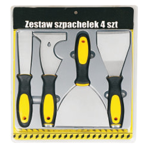 4pcs paint scraper set with PP+TPR handle